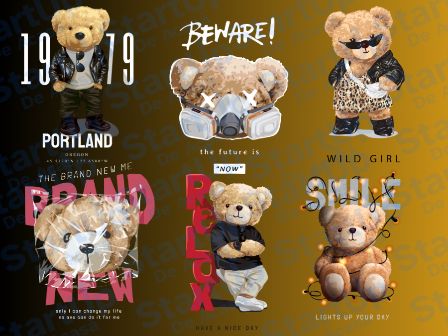 400 Teddy Bear PNG Designs Bundle (for DTF prints) – Tees From Home
